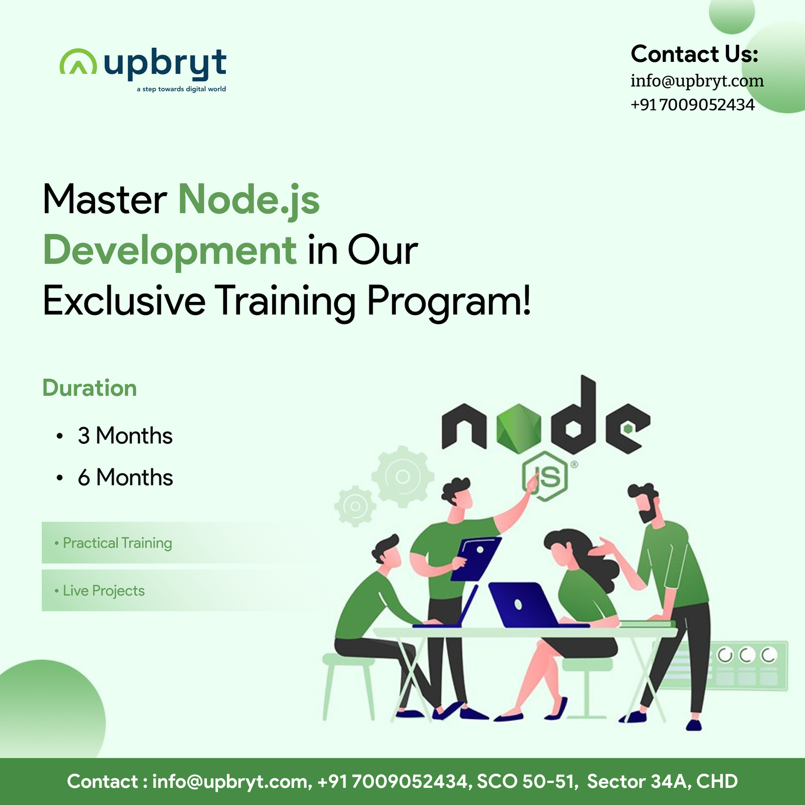 Node Js Development Training Level Up Your Skills | Upbryt